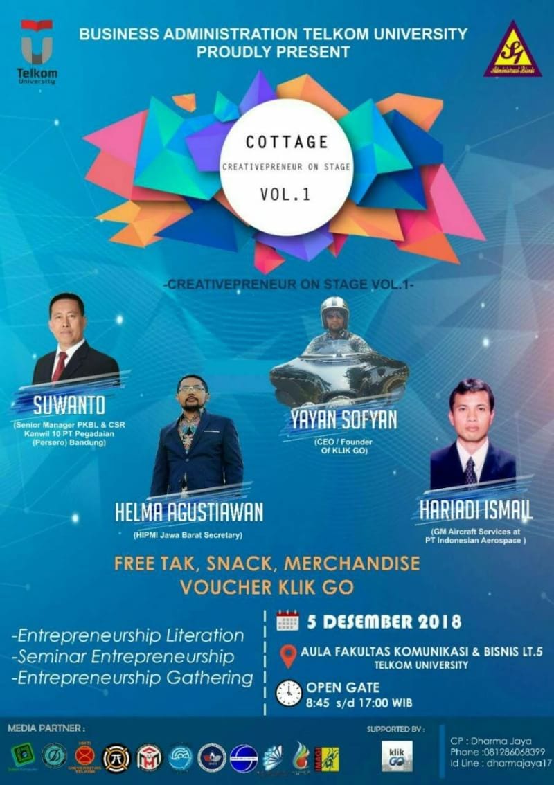 Creativepreneur on Stage Vol 1 | Fakultas Komunikasi dan Ilmu Sosial