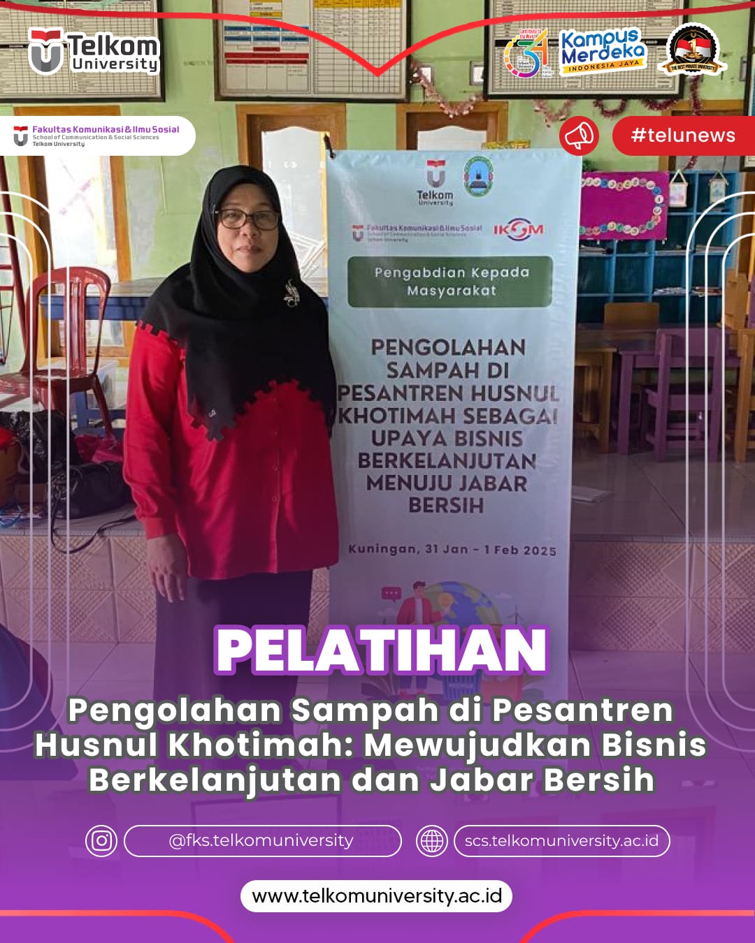 Waste Management Training at Husnul Khotimah Islamic Boarding School ...