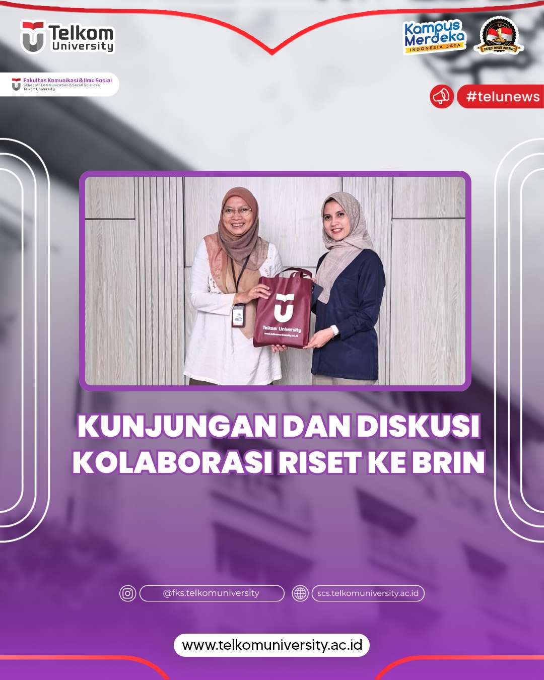 RESEARCH COLLABORATION VISIT AND DISCUSSION TO BRIN | School of ...